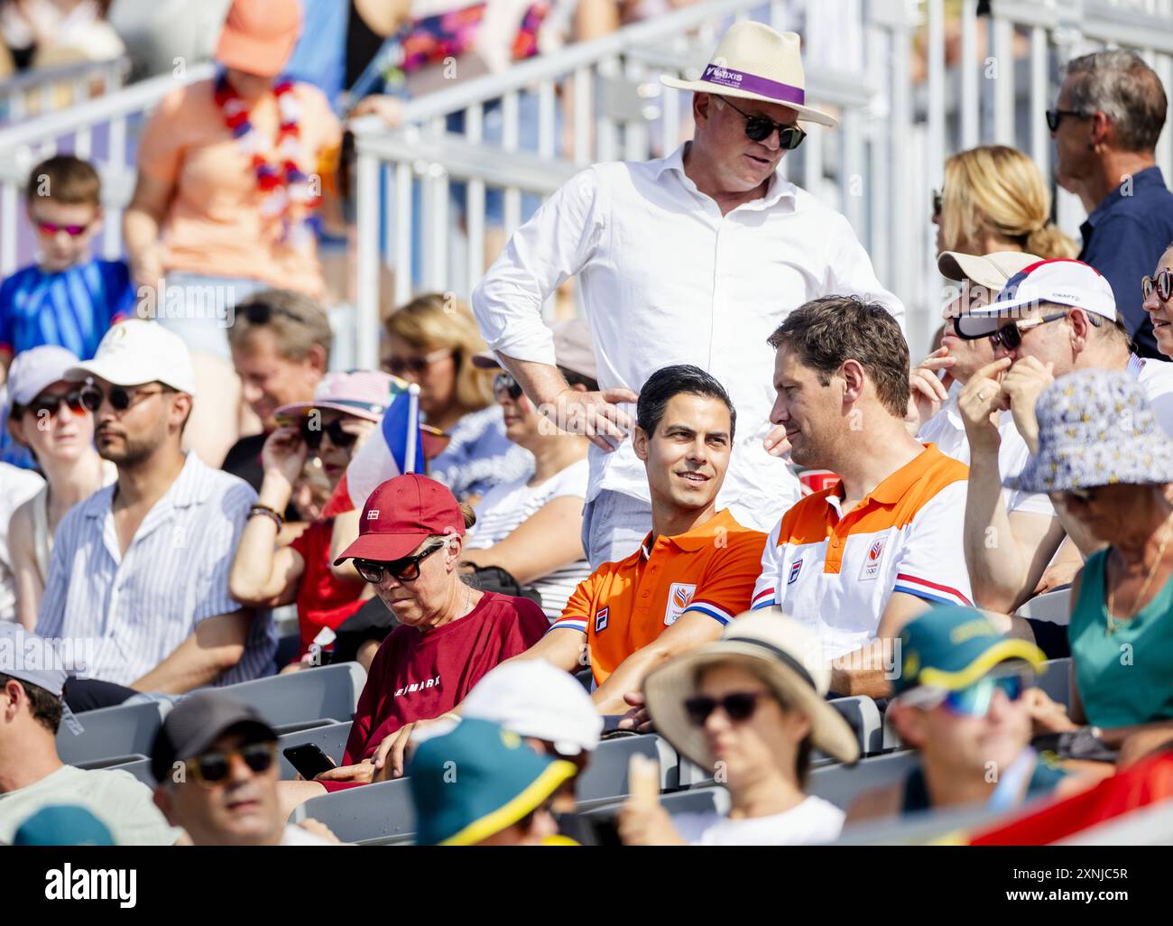 PARIS - Rob Jetten in the stands during the finals of the Olympic ...