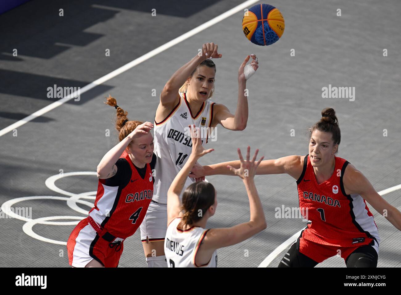 Paris, France. 01st Aug, 2024. Olympia, Paris 2024, Basketball/3x3 ...
