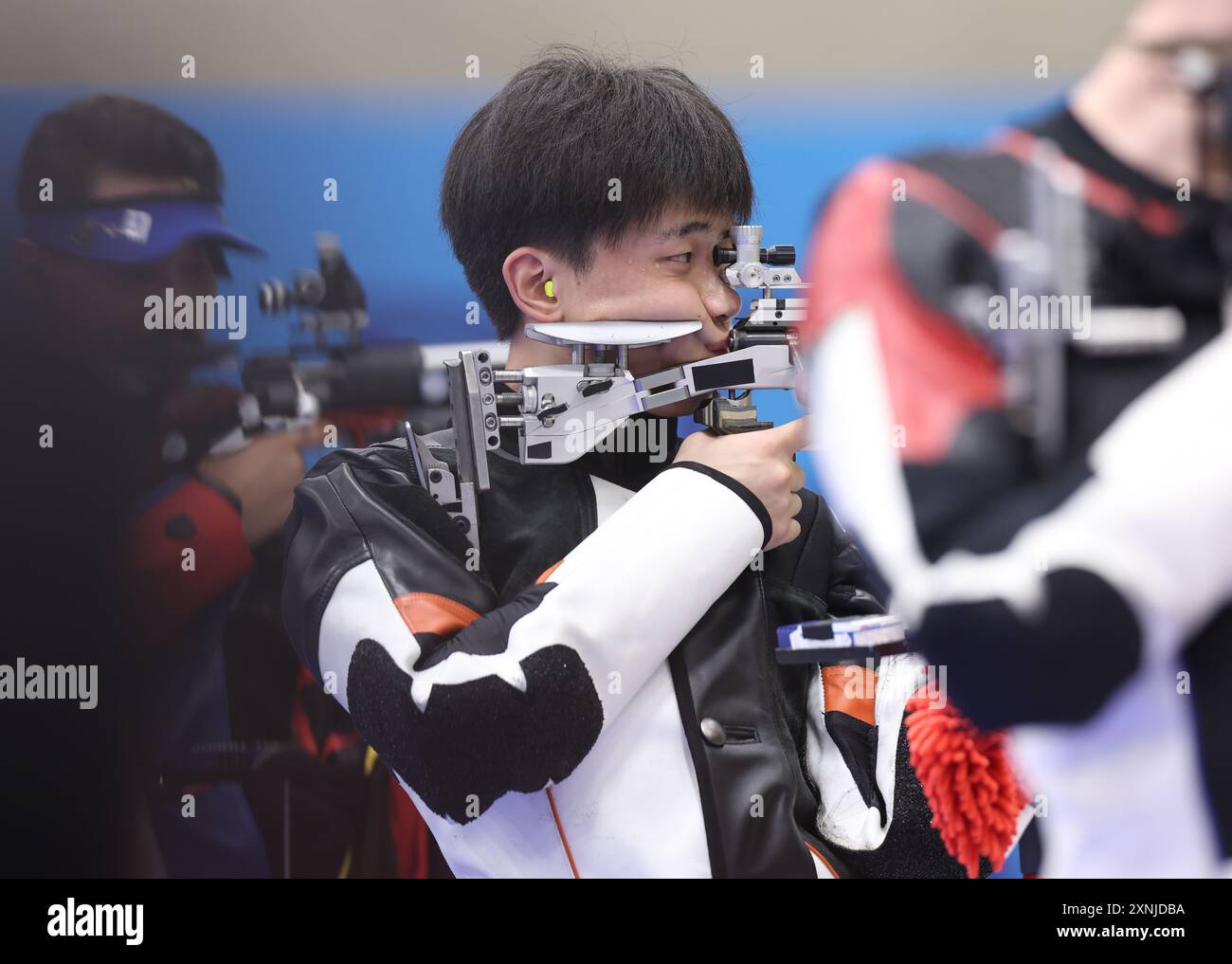 Chateauroux, France. 1st Aug, 2024. Liu Yukun of China competes during ...