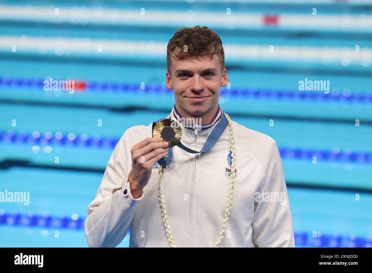 July 31, 2024, Paris, Ile de France, France: Leon Marchand (France) in ...