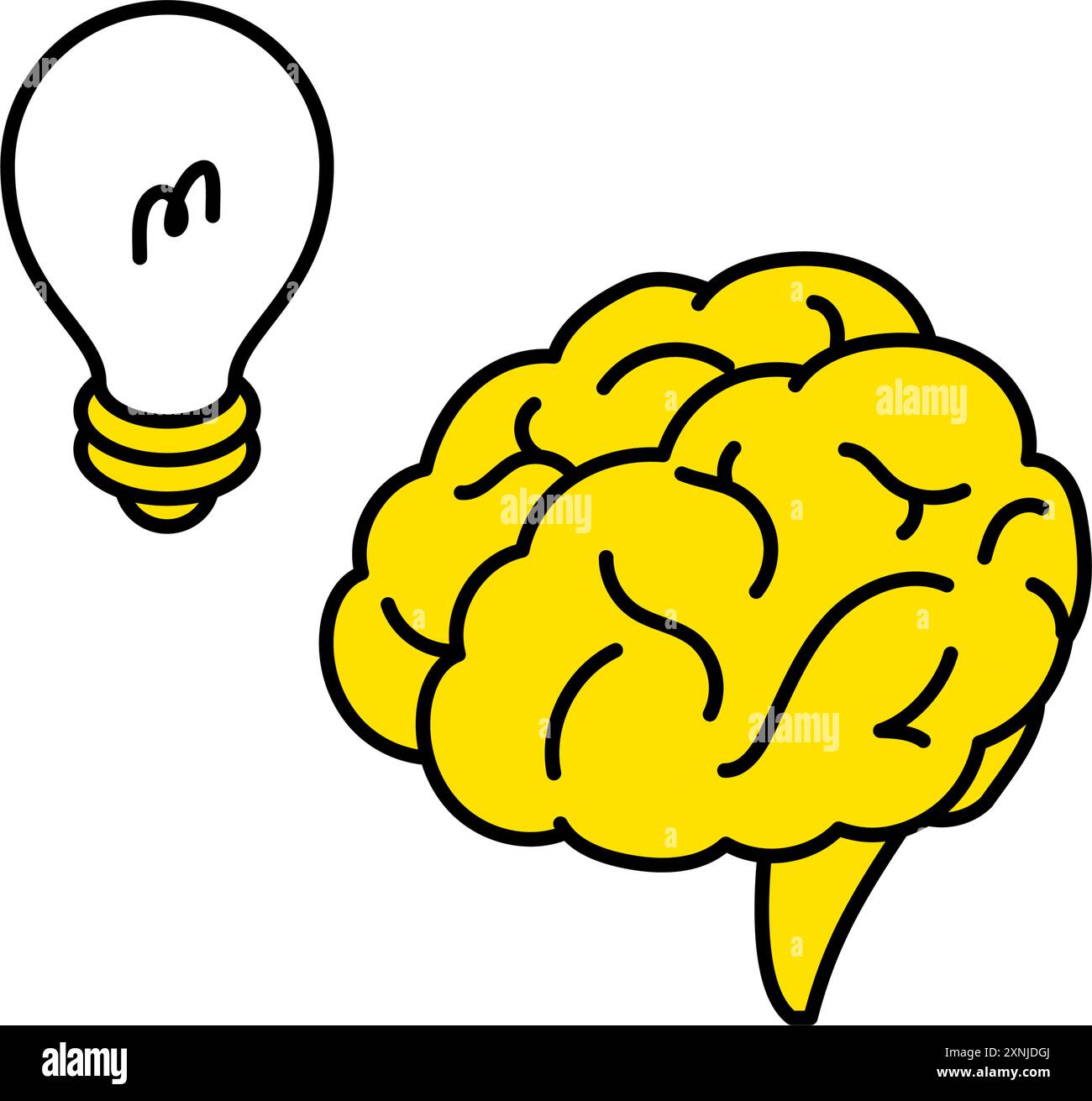 Brain of the person who inspired the idea, business icons of target ...