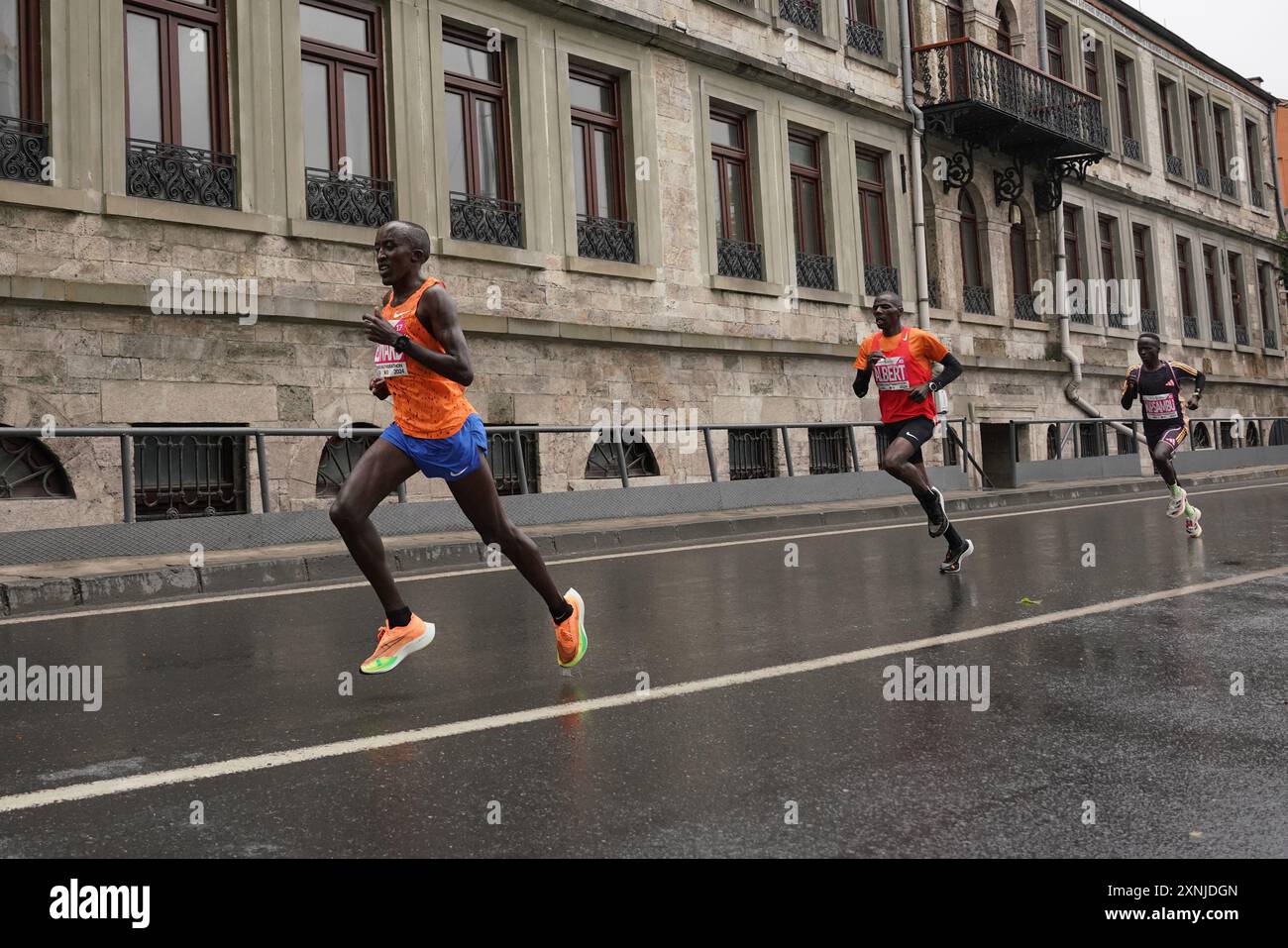 ISTANBUL, TURKIYE - APRIL 28, 2024: Athletes running Istanbul half ...