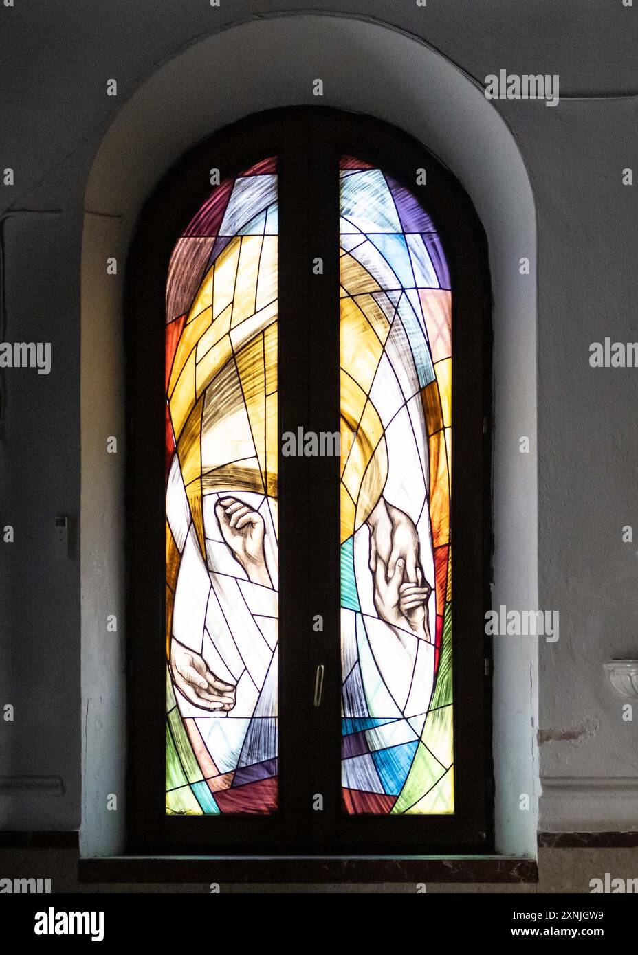 Hands stained glass hi-res stock photography and images - Alamy