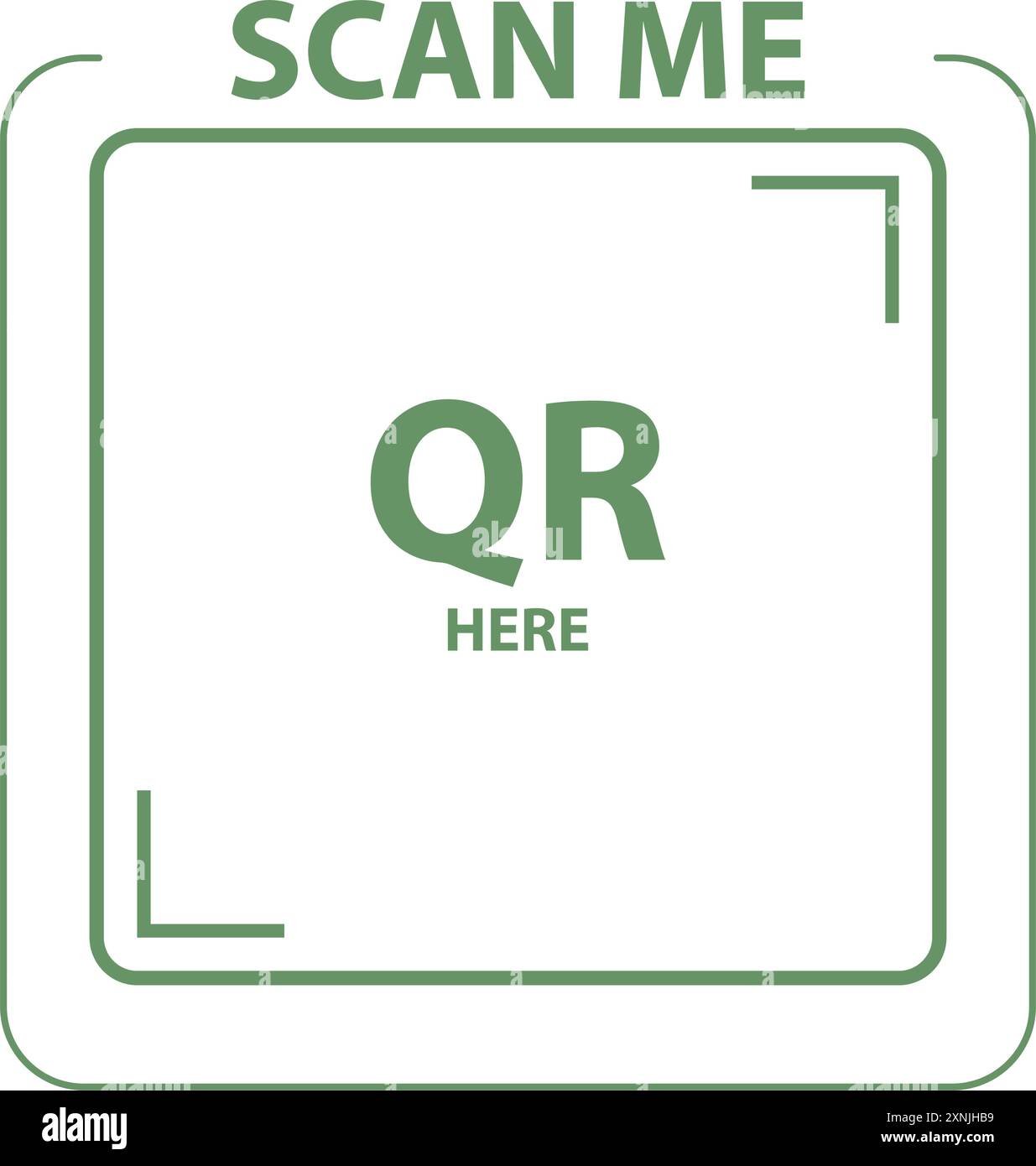 Scan me, frame template for QR code, menu, payment and information ...