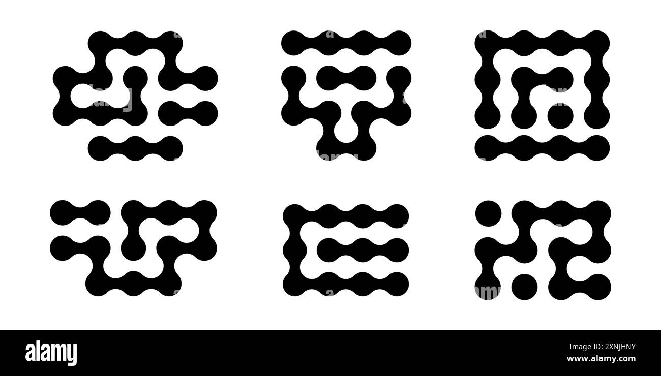 Metaball round simple blob morph balls. Abstract shape, organic ...