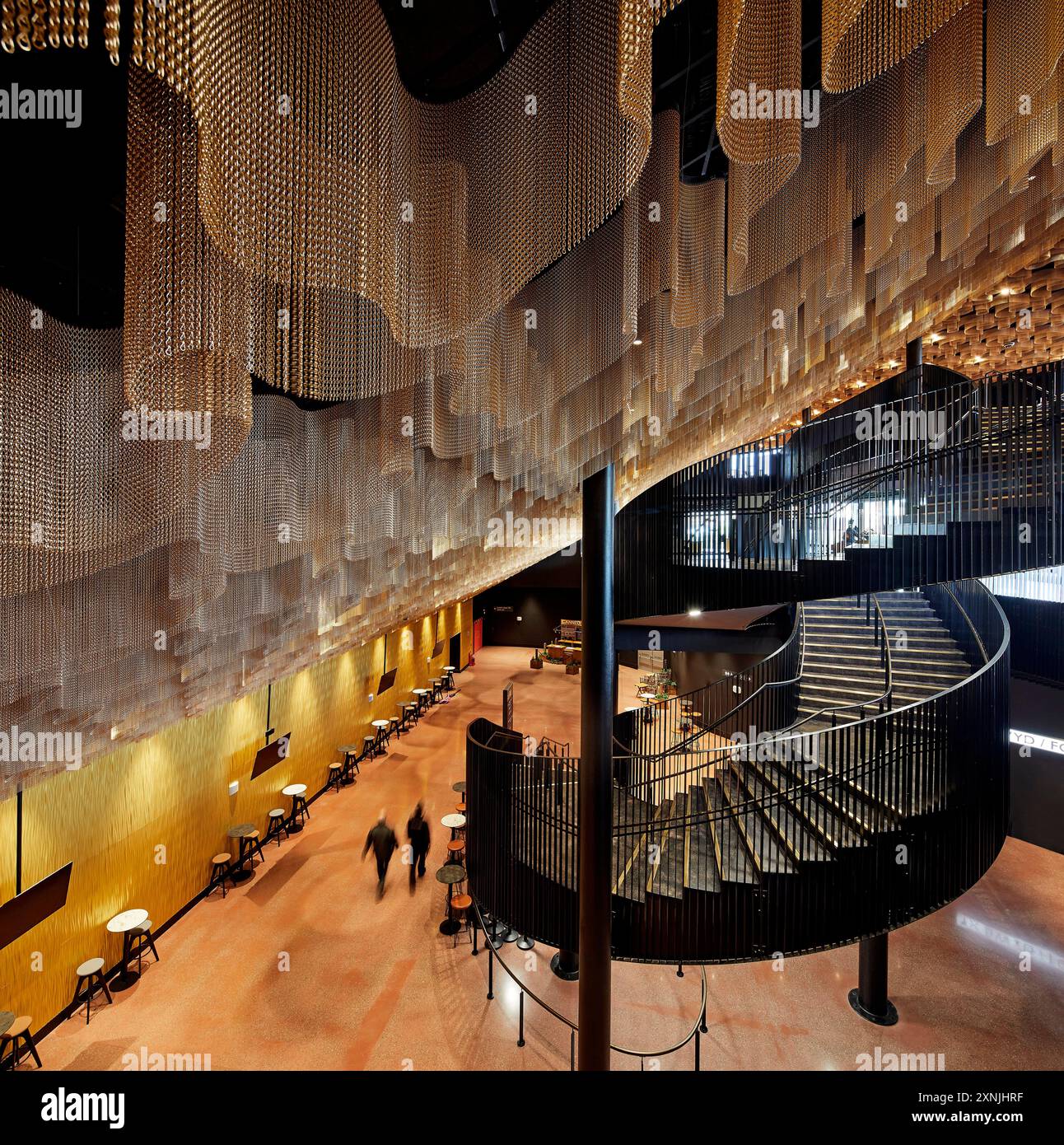Foyer from above. Swansea Arena and Copr Bay Bridge, Swansea, United ...