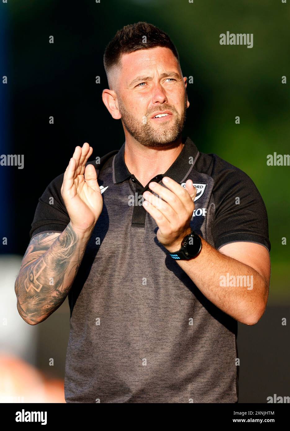 Oxford United’s manager Des Buckingham during the pre-season friendly ...