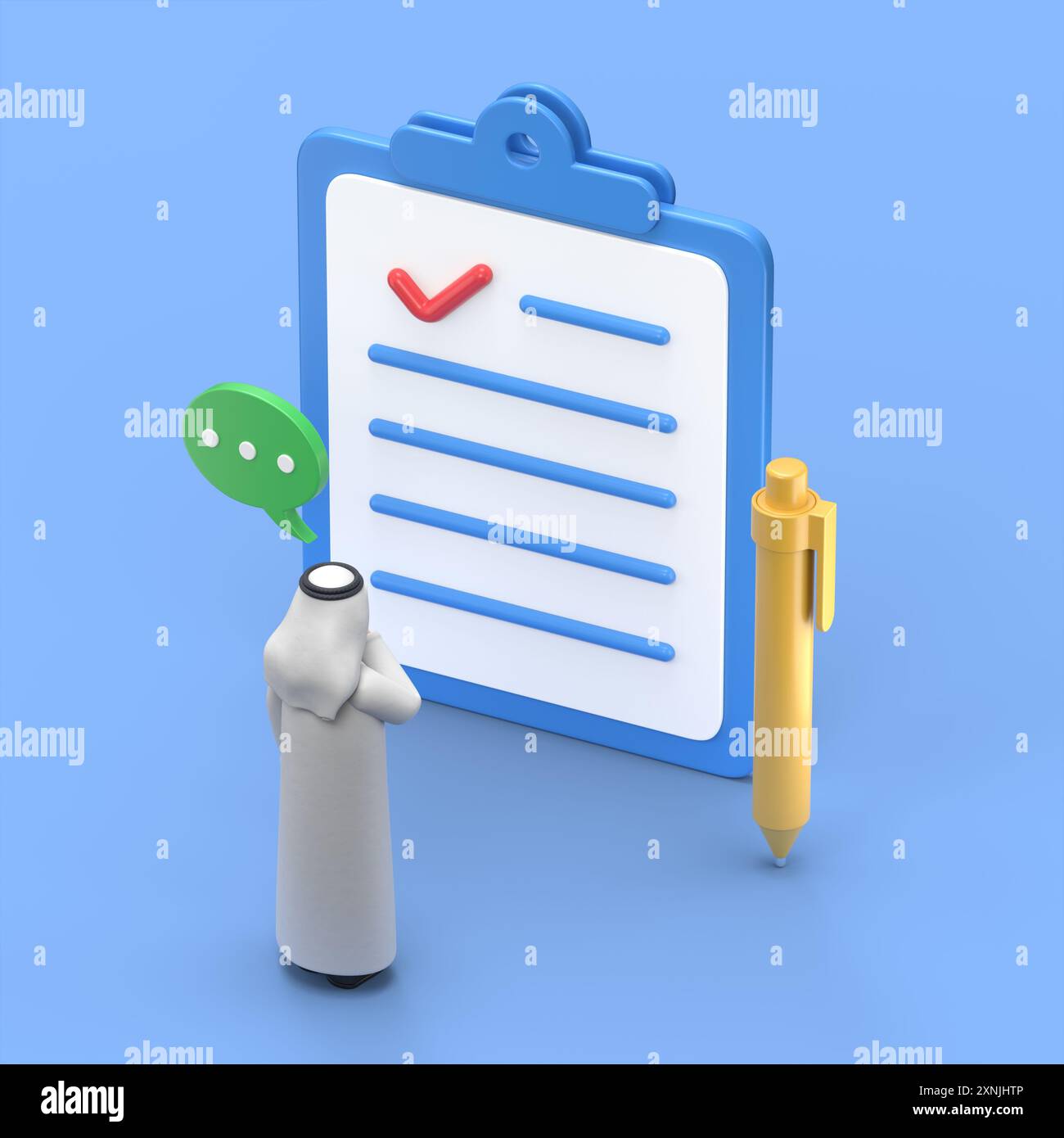 Cartoon boy checklist hi-res stock photography and images - Alamy