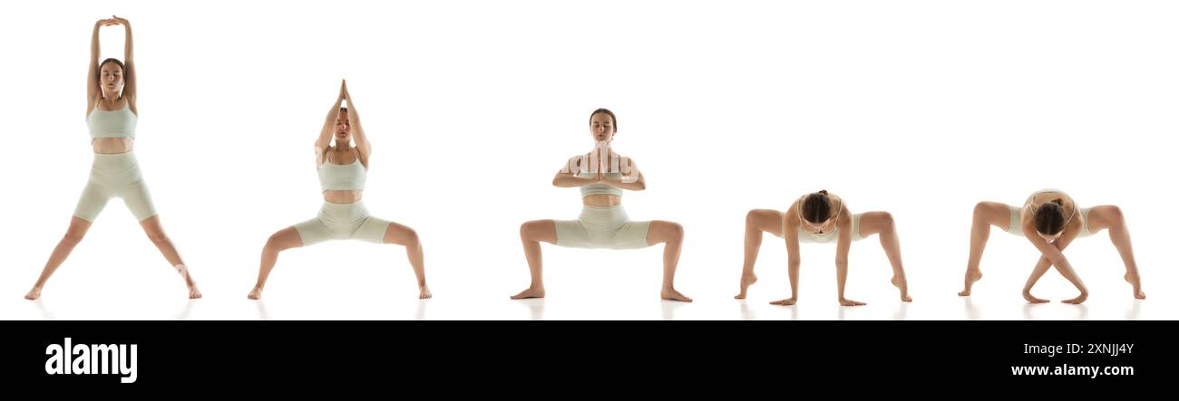 Banner. Collage. Achieve balance and strength with this sequence of leg ...