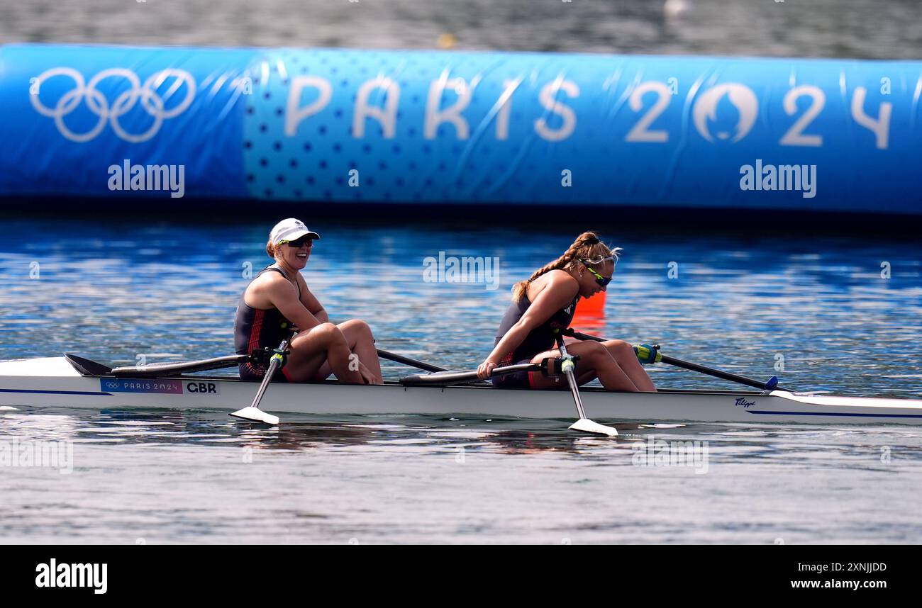 Great Britain's Mathilda Hodgkins-Byrne and Rebecca Wilde after ...