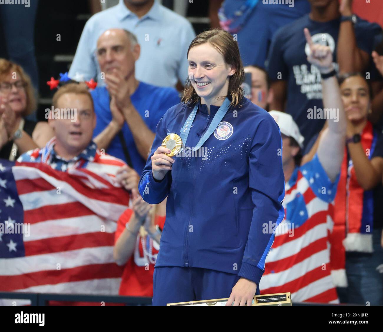 Paris, Ile de France, France. 31st July, 2024. Katie Ledecky (USA) in ...