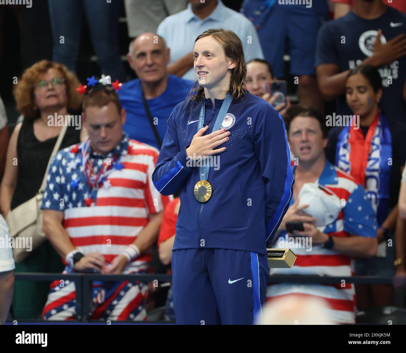 Paris, Ile de France, France. 31st July, 2024. Katie Ledecky (USA) in ...