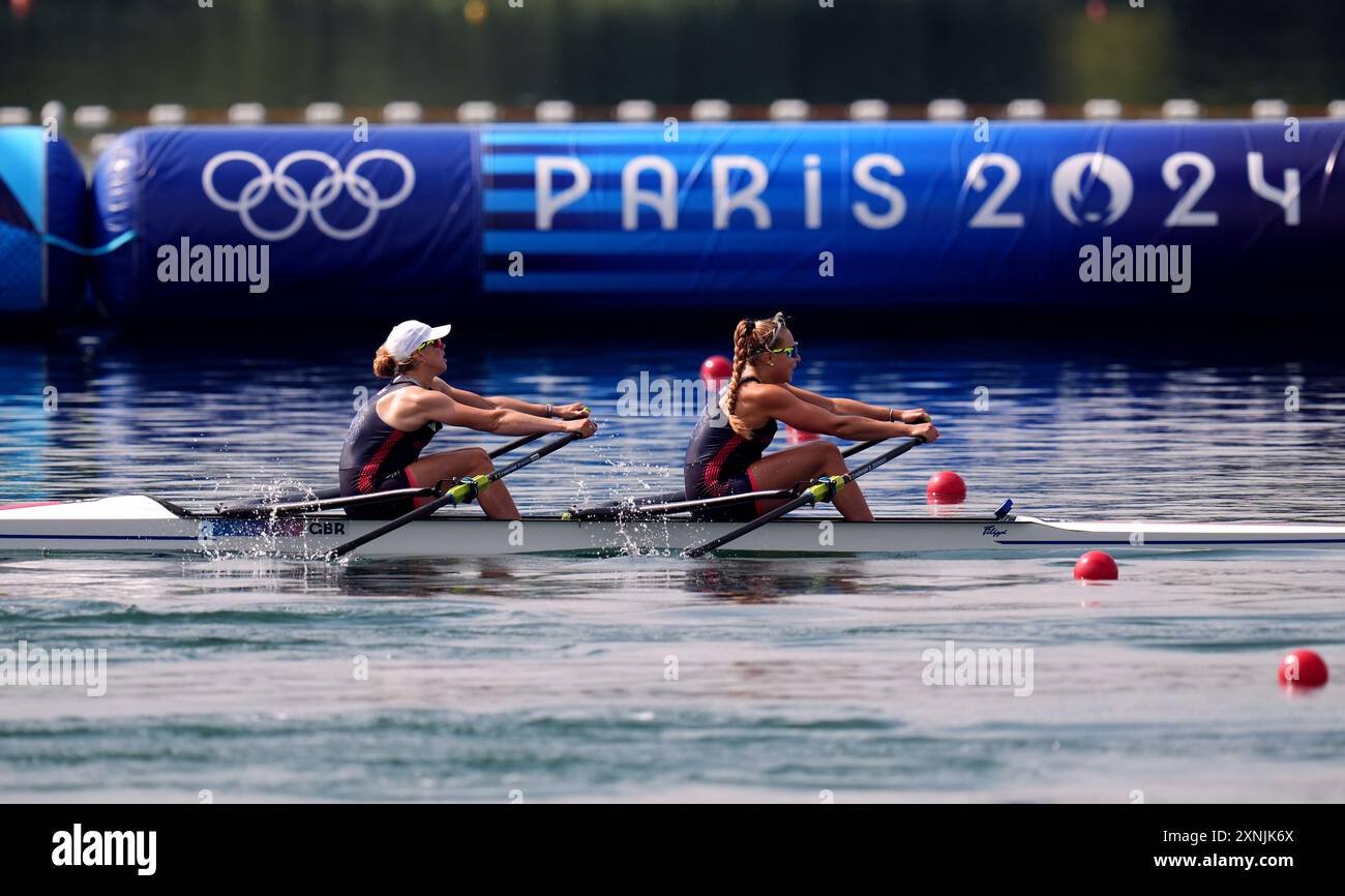 Great Britain's Mathilda Hodgkins-Byrne and Rebecca Wilde compete in ...