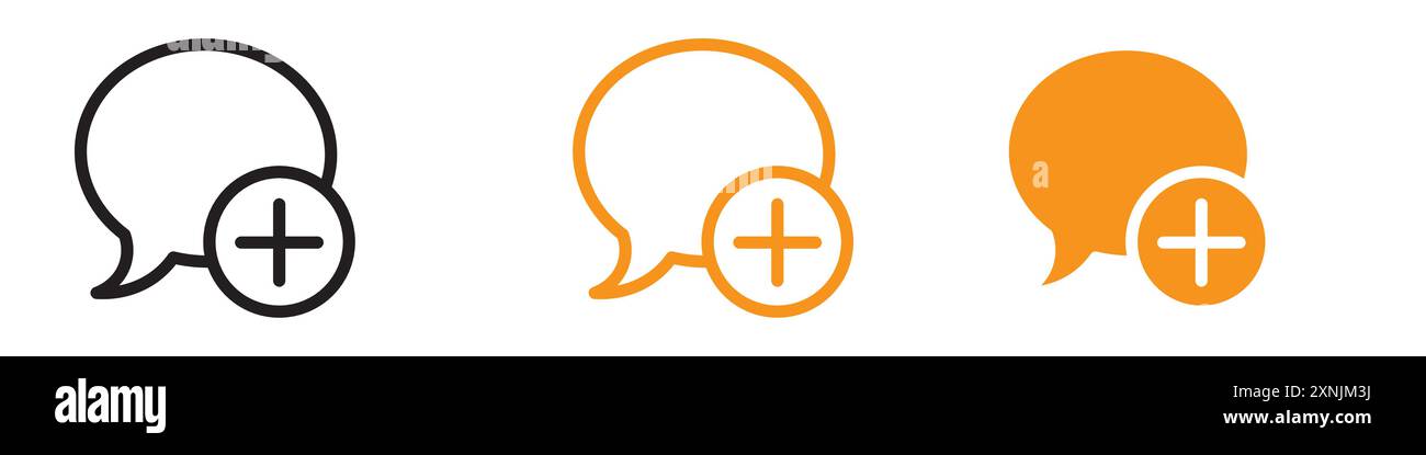 Add chat icon web design logo set collection in vector Stock Vector ...