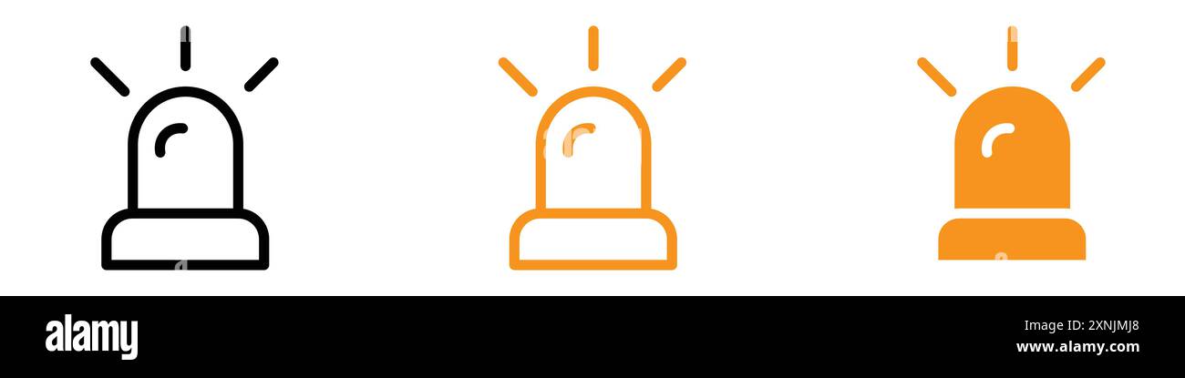 Buzzer icon web design logo set collection in vector Stock Vector Image ...