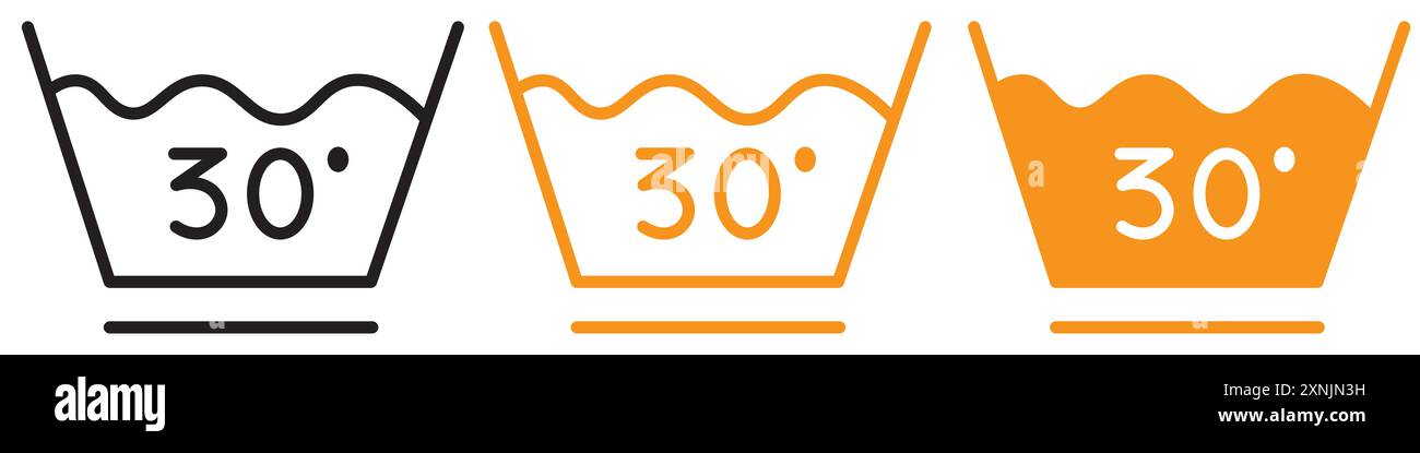 Clothing care icon web design logo set collection in vector Stock ...