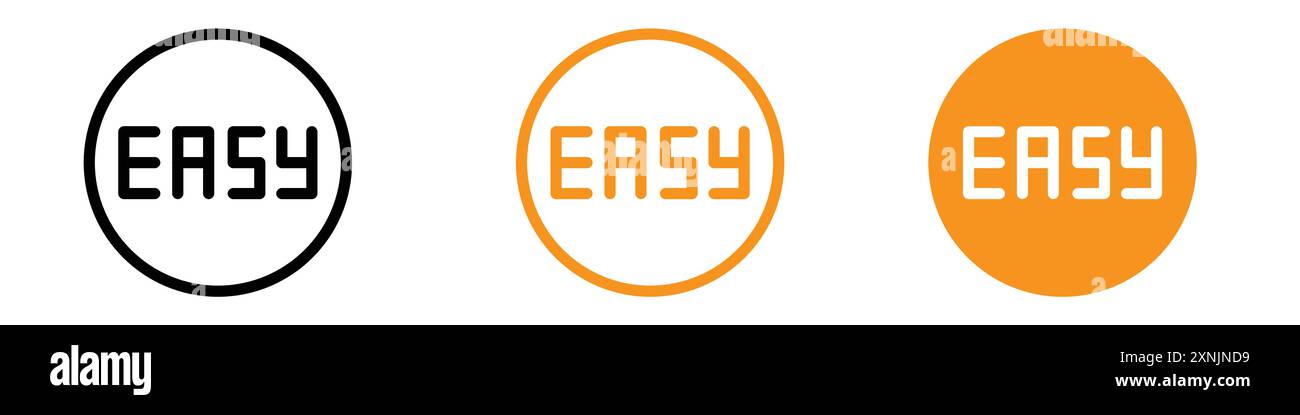 Easy icon web design logo set collection in vector Stock Vector Image ...