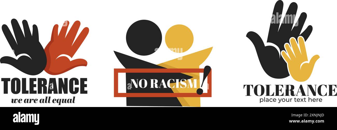 Anti Racism Equality Emblem Design Stock Vector Image & Art - Alamy