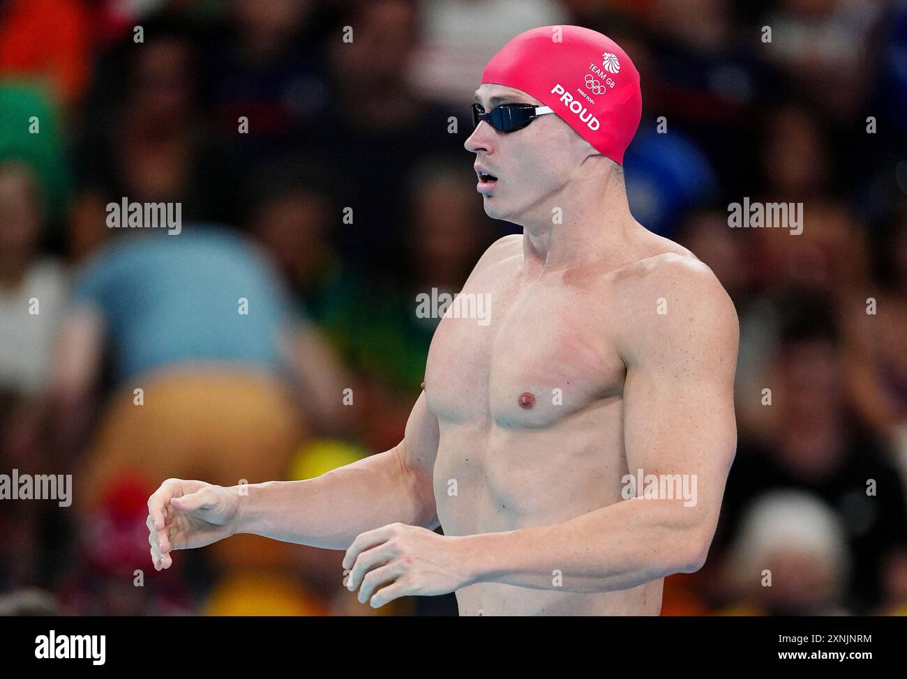 Great Britain's Benjamin Proud ahead of the Men's 50M Freestyle heats ...