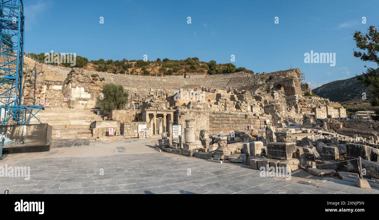 Celsus library in the Ancient City of Ephesus with its magnificent view ...