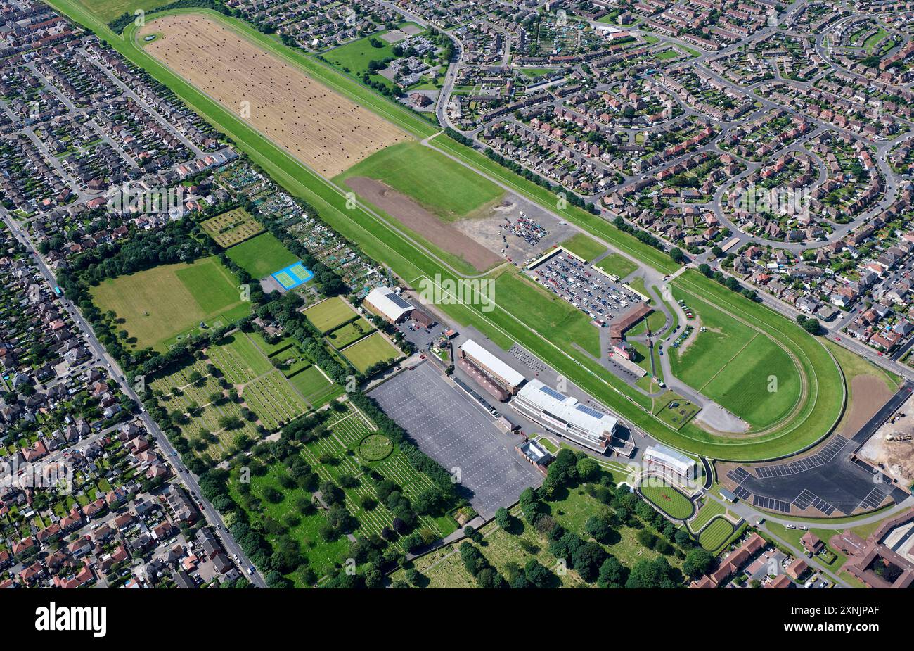 An aerial view of redcar racecourse hi-res stock photography and images ...