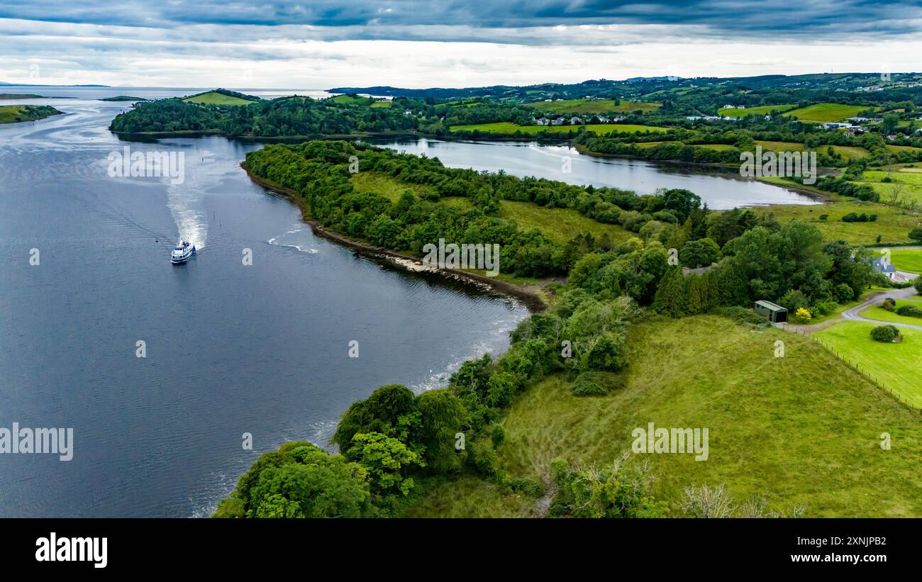 Aerial view of the Donegal Town Waterbus in Ireland Stock Photo - Alamy