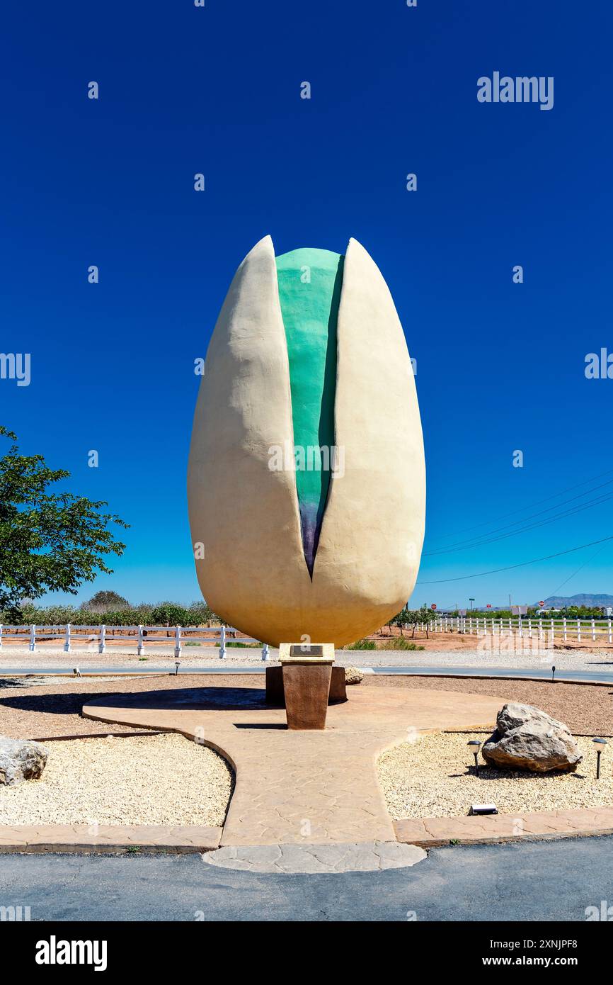 World's largest pistachio, 9m tall, dedicated to Thomas McGinn, founder ...