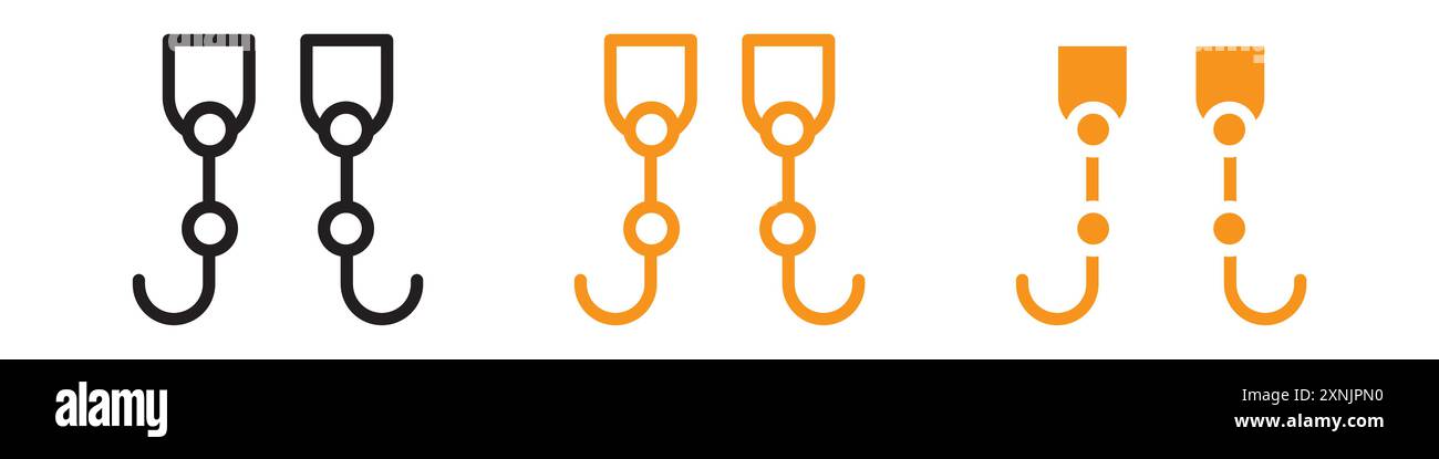 Prosthetic leg icon web design logo set collection in vector Stock ...