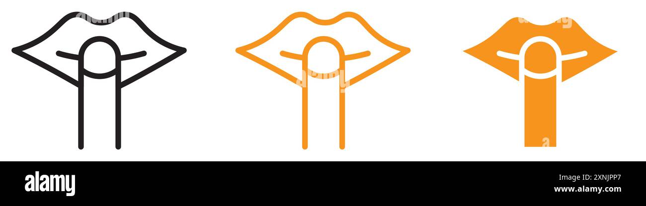 Please do quite pssst icon web design logo set collection in vector ...