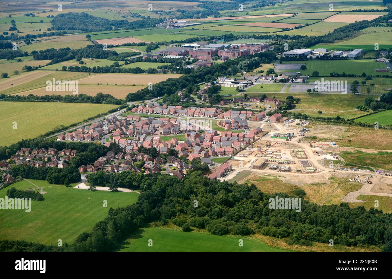 An aerial photograph of Expansive New housing developments on the west ...