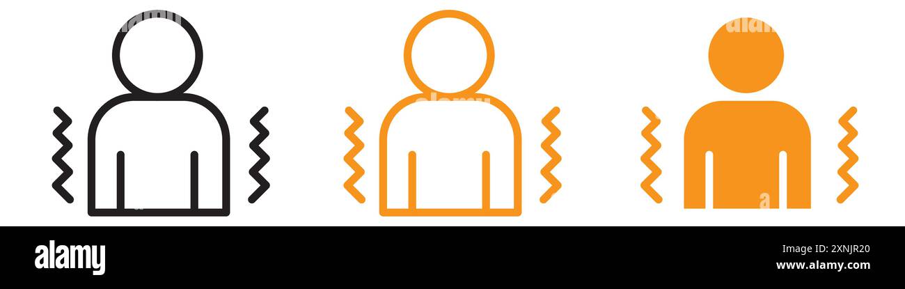 Trembling icon web design logo set collection in vector Stock Vector ...