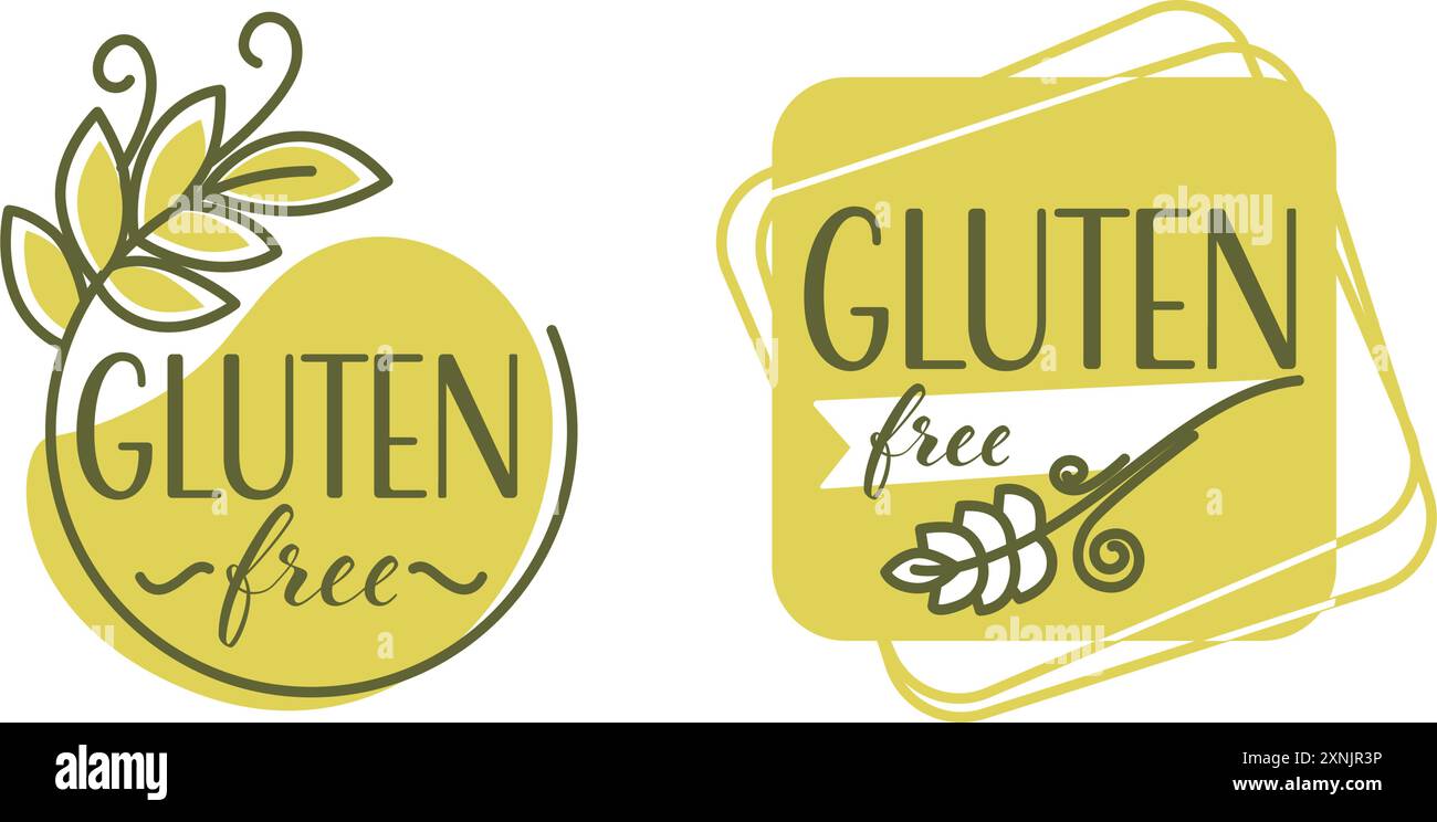 Gluten Free Organic Label vector Stock Vector Image & Art - Alamy