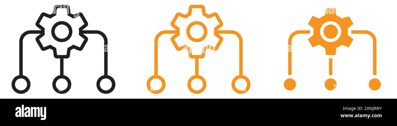 Supply chain icon web design logo set collection in vector Stock Vector ...