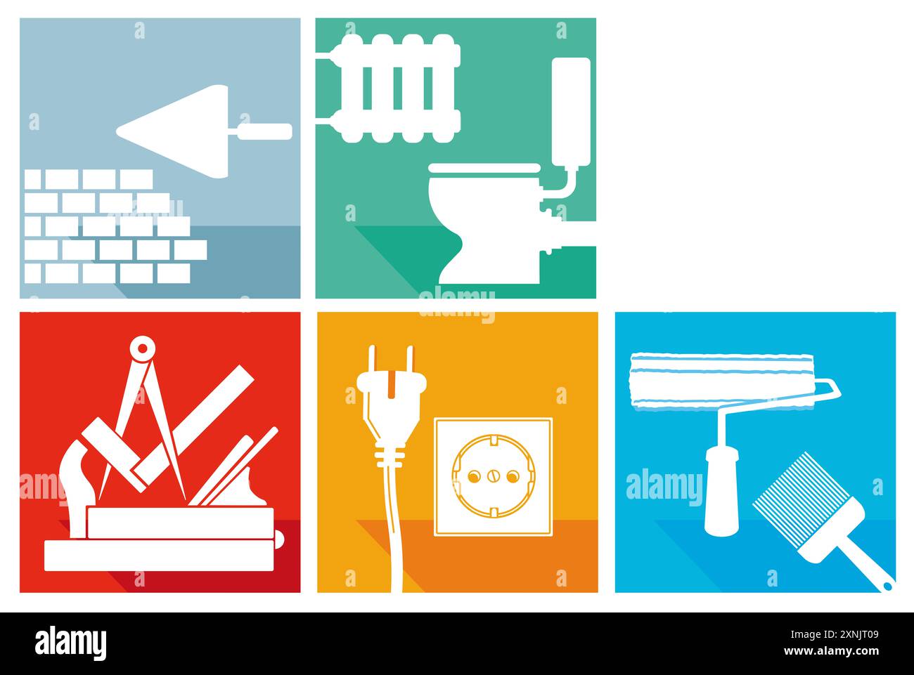 Craftsmen guild symbol, sign isolated on white background, illustration ...