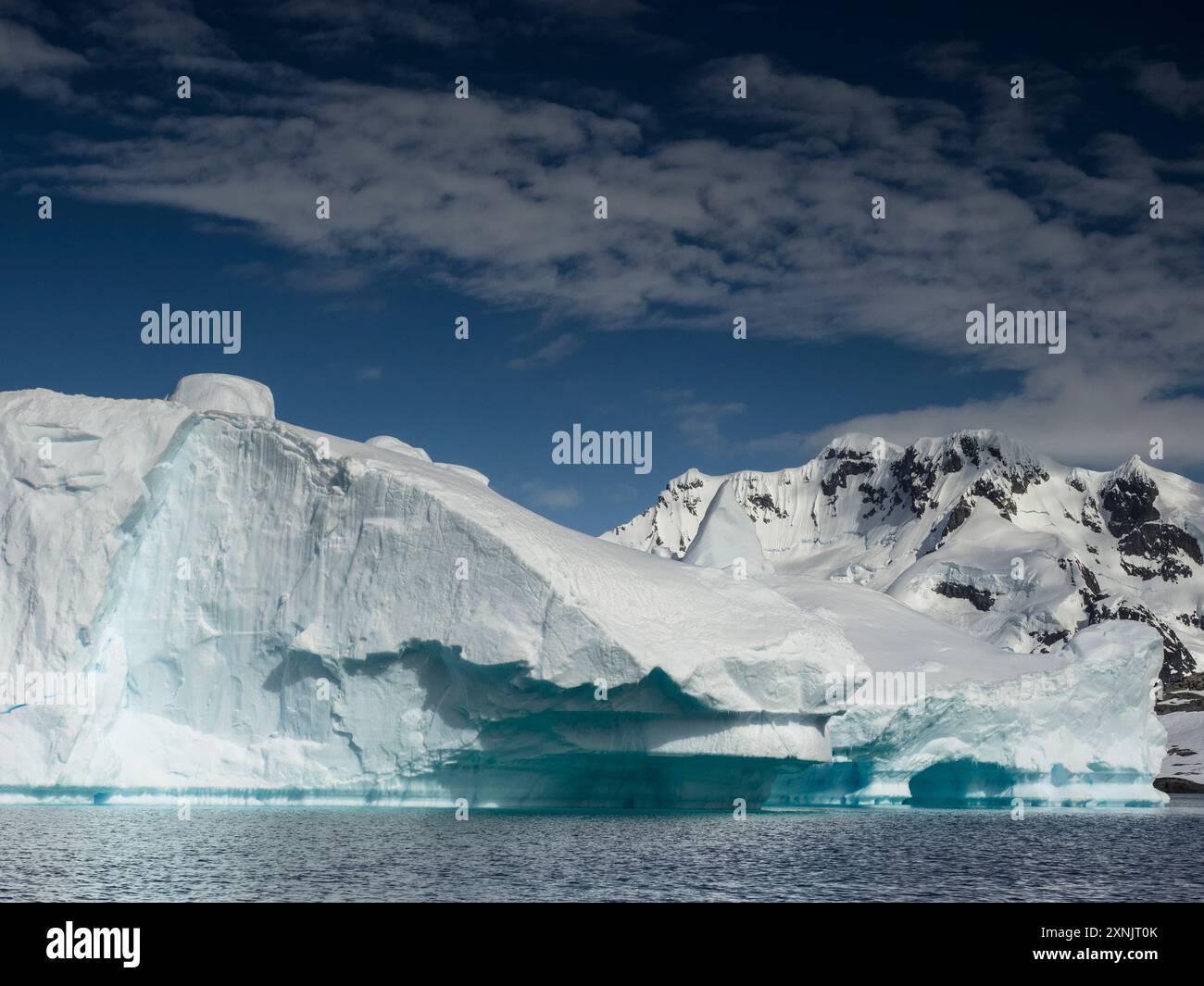 Blocky iceberg, Pleneau Bay Antarctica Stock Photo - Alamy
