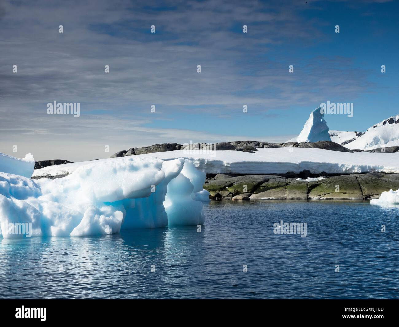 icebergs, Pleneau Bay Antarctica Stock Photo - Alamy