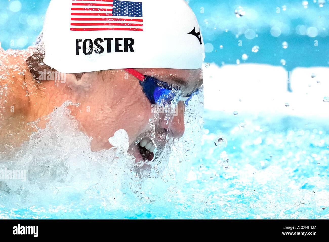 Carson Foster, of United States, competes in the men's 200-meter ...