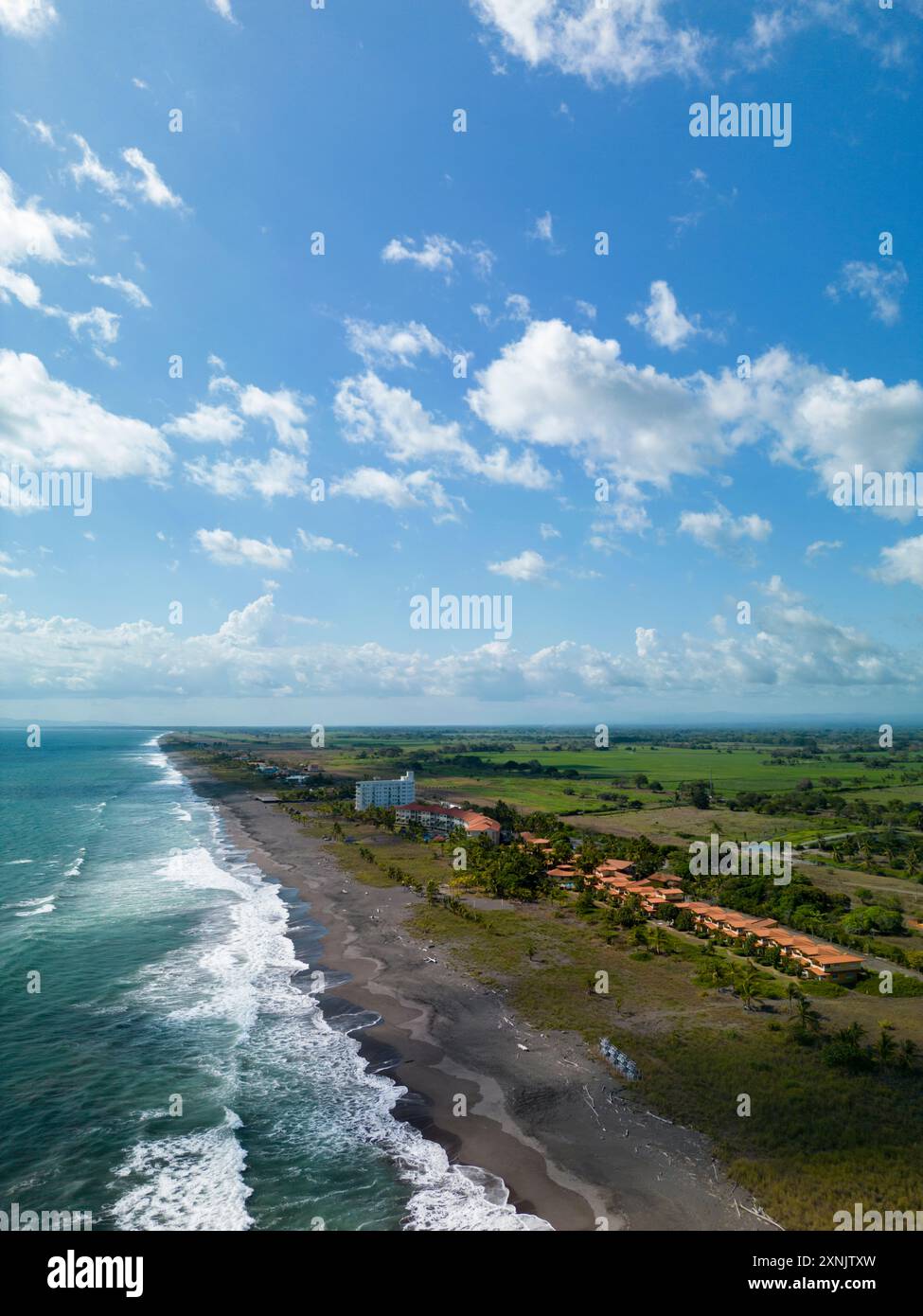 La Barqueta beach, Long and lovely black-sand beach 25km southwest of ...