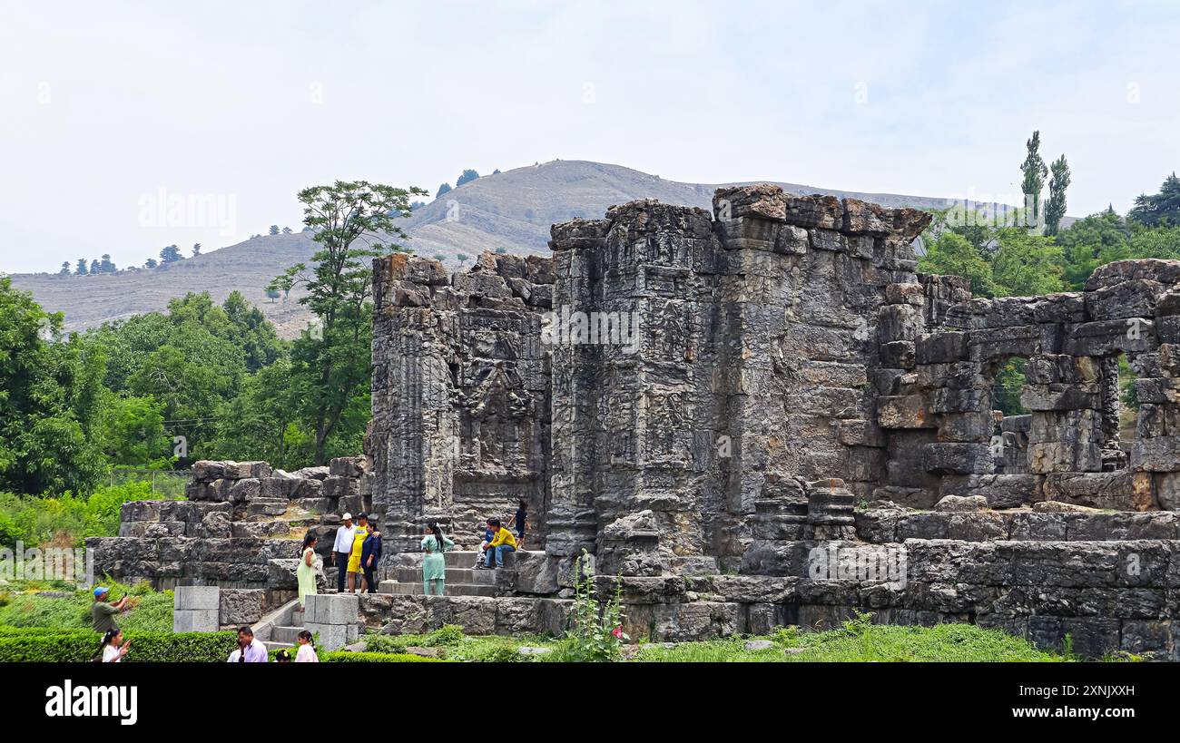 Main entrance of Martand Sun Temple from outside, Anantnag, Jammu and ...