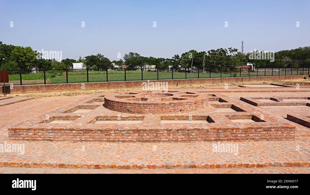 Ancient Buddhist stupa from around the 4th-5th century of the Gupta ...