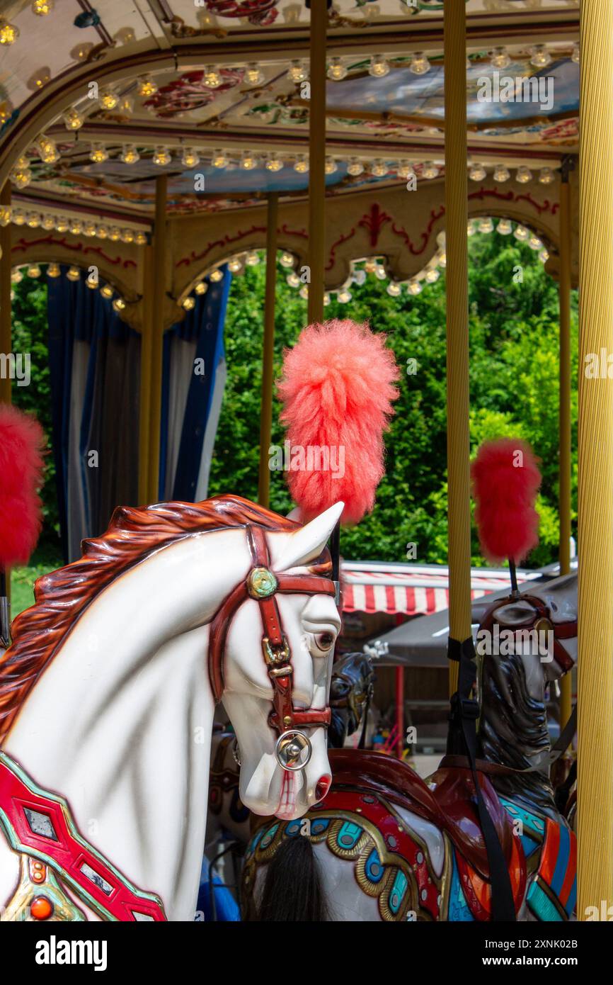 Childrens carousel in center hi-res stock photography and images - Alamy