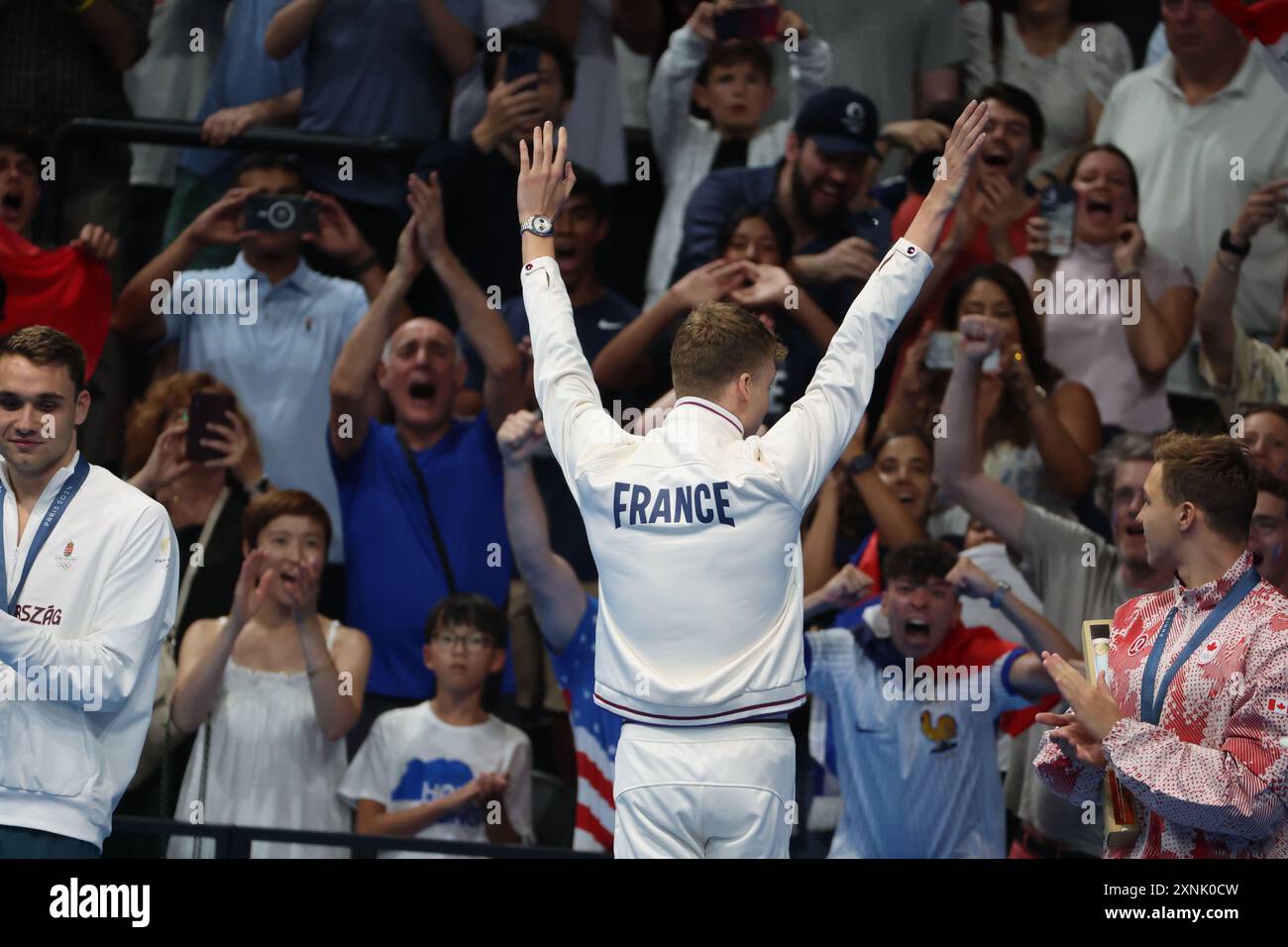 Paris, Ile de France, France. 31st July, 2024. Leon Marchand (France ...
