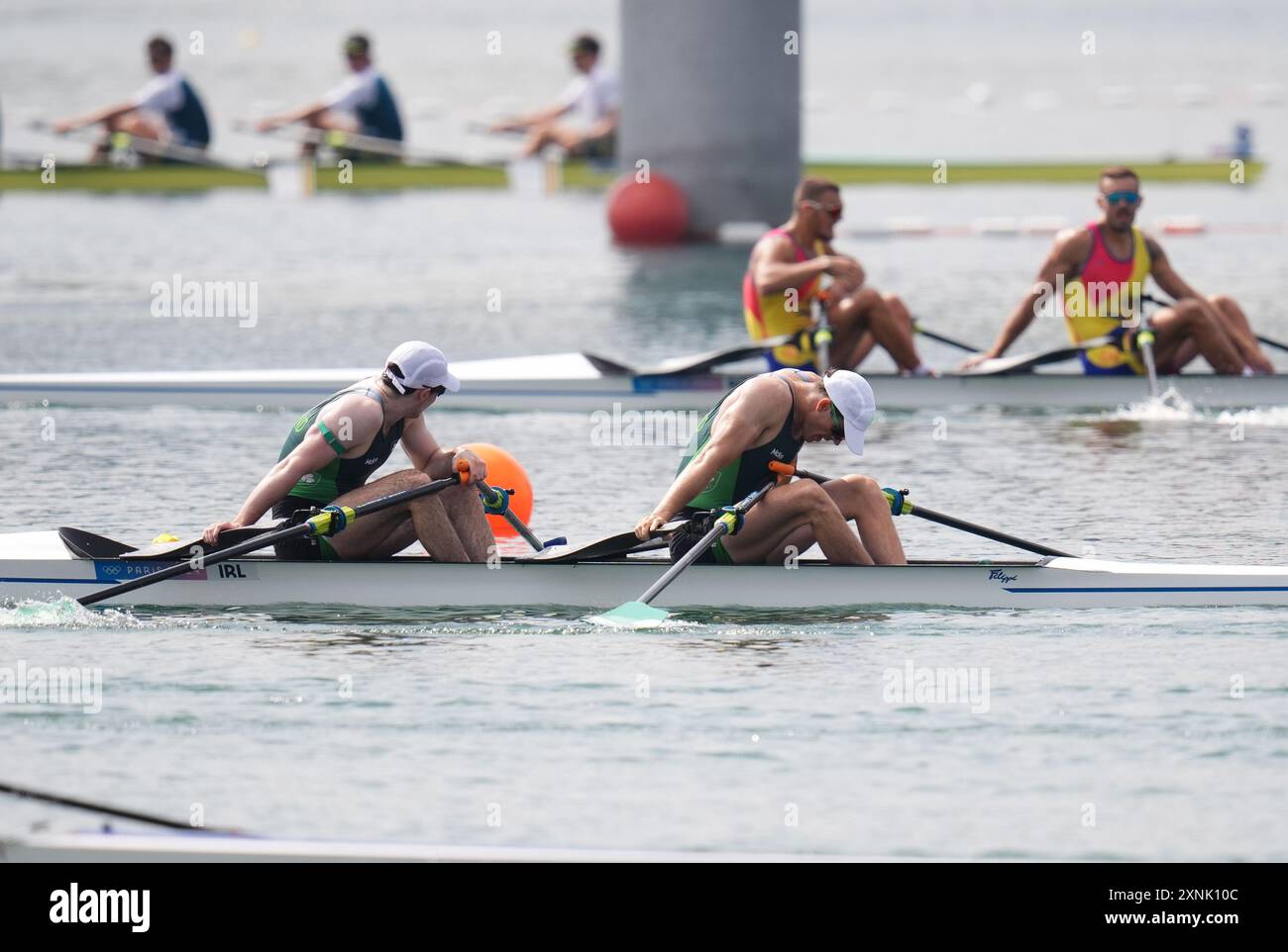 Ireland's Daire Lynch and Philip Doyle react after finishing third in ...