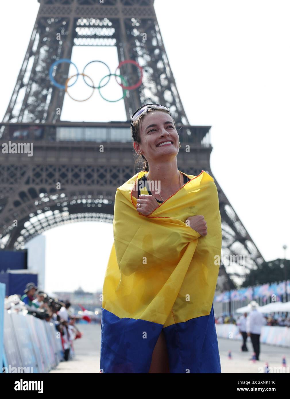 Paris, France. 1st Aug, 2024. Lorena Arenas of Colombia celebrates ...