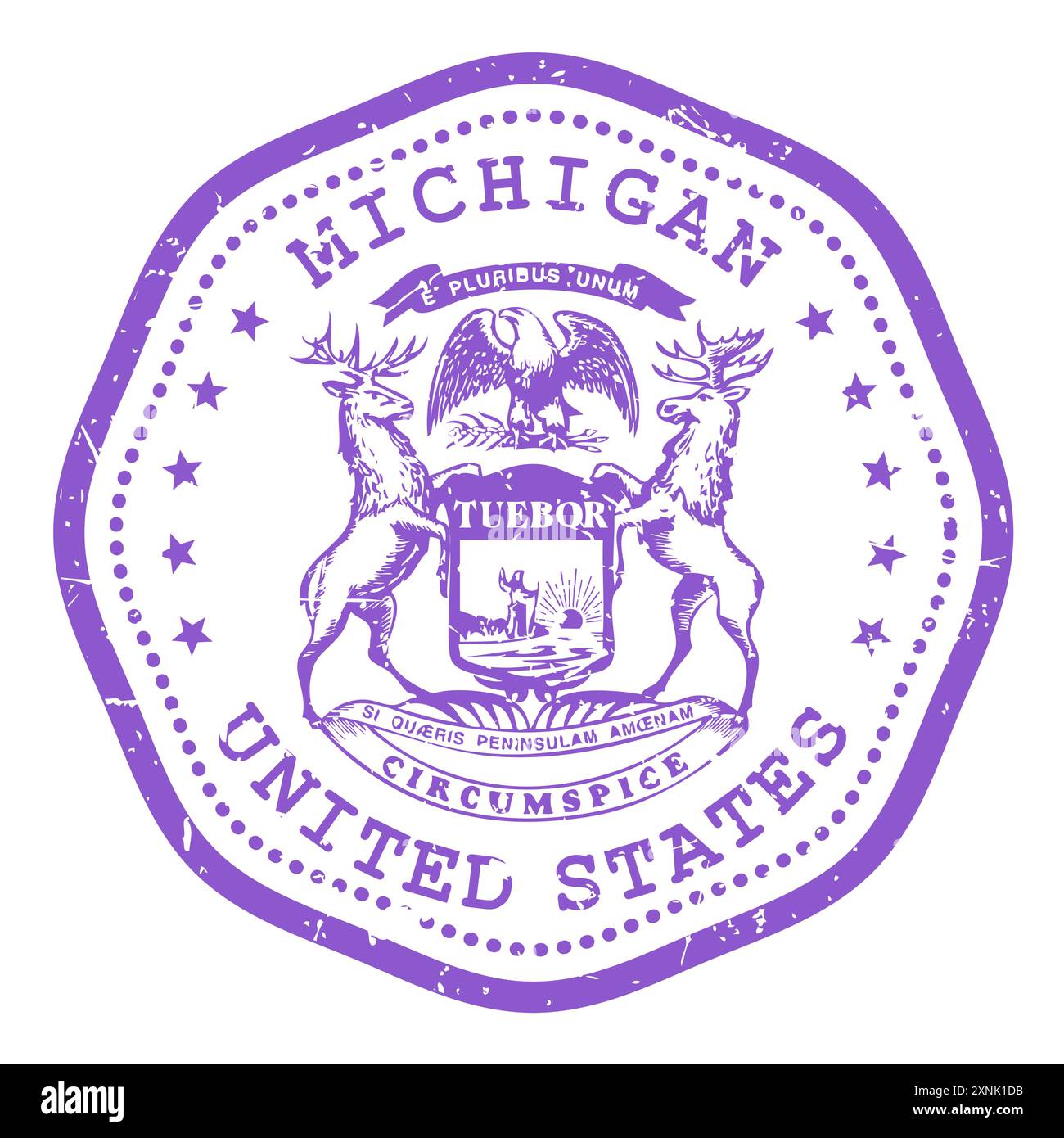 Michigan rubber stamp Stock Vector Images - Alamy