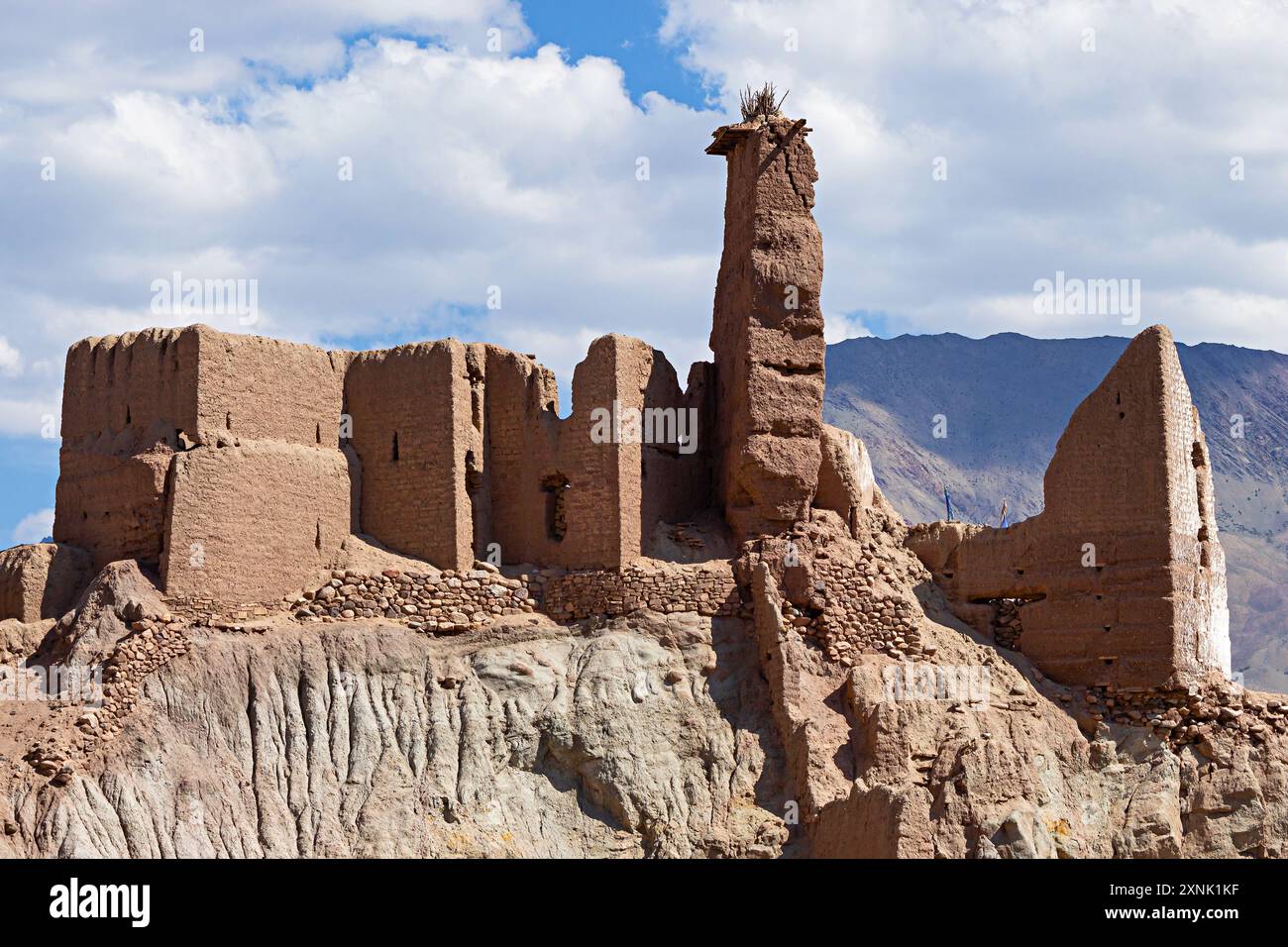 View of the ruins of Basgo Monastery, Basgo, Leh, Ladakh, India Stock ...