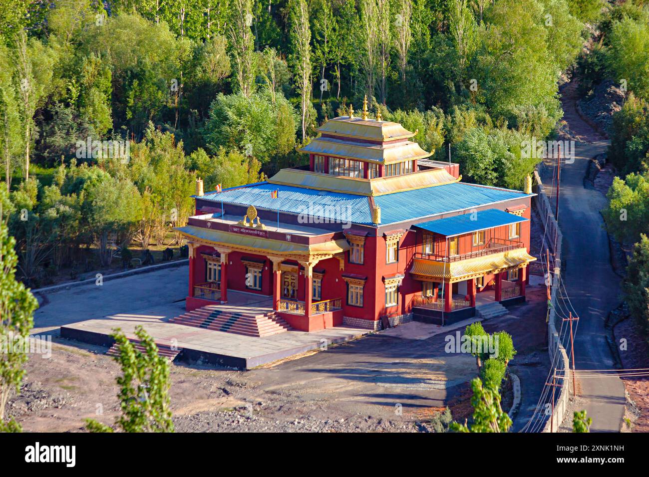 Buddhist temple near Matho Monastery, Matho, Leh, Ladakh, India Stock ...