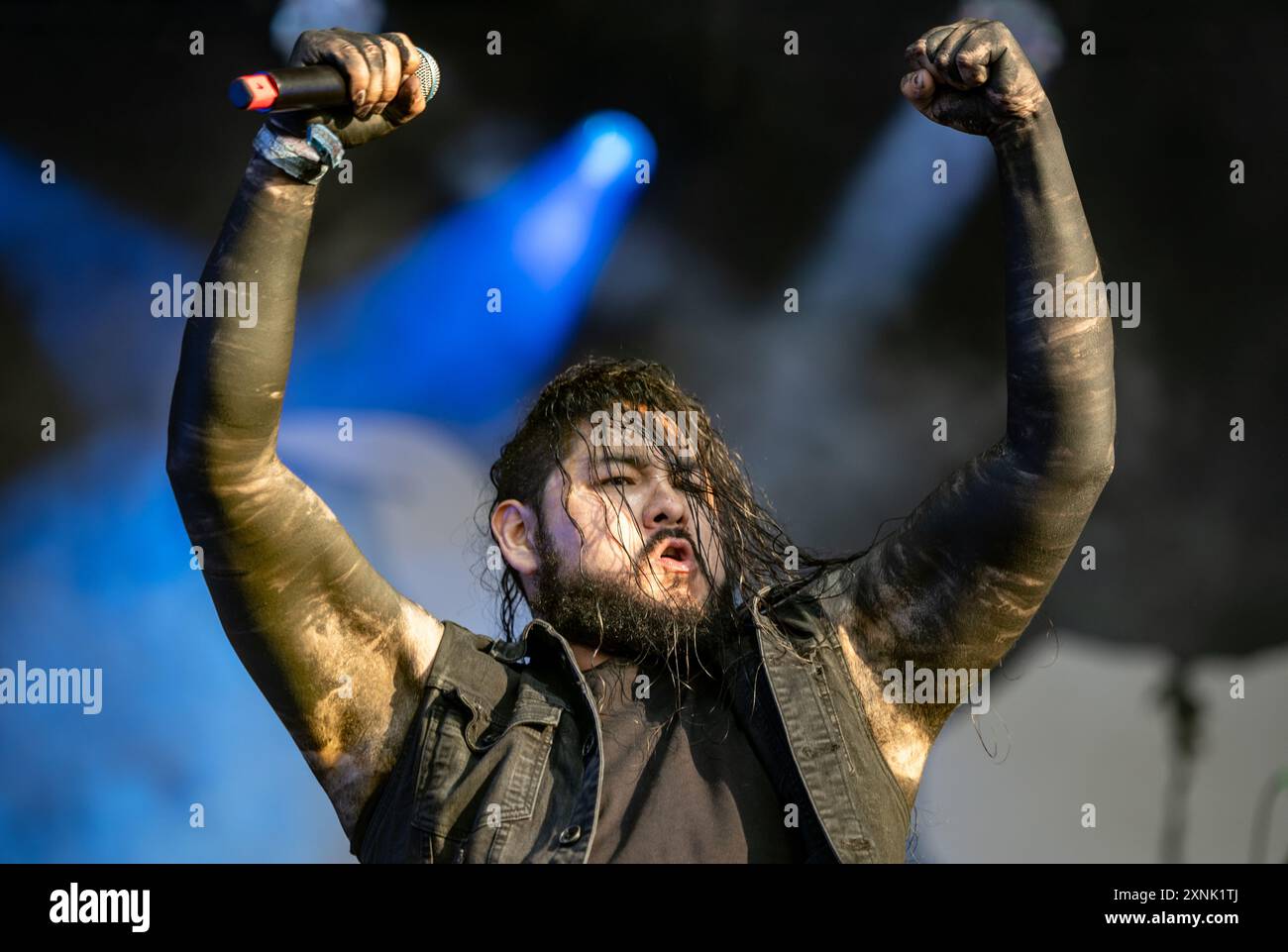 Wacken, Germany. 31st July, 2024. Alonso Ramos, singer of the band ...
