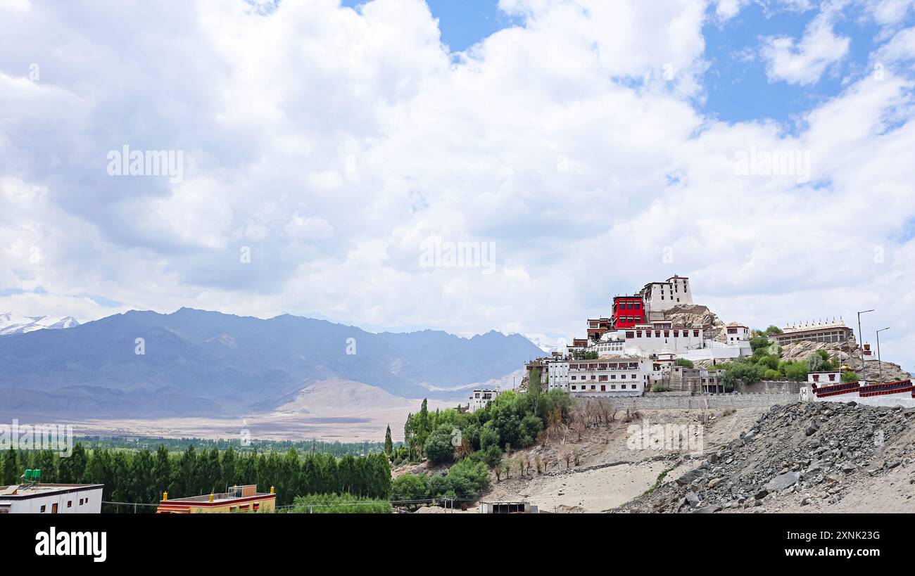 View of Thiksey Monastery, built in 1430 AD by Spon Paldan Sherab ...