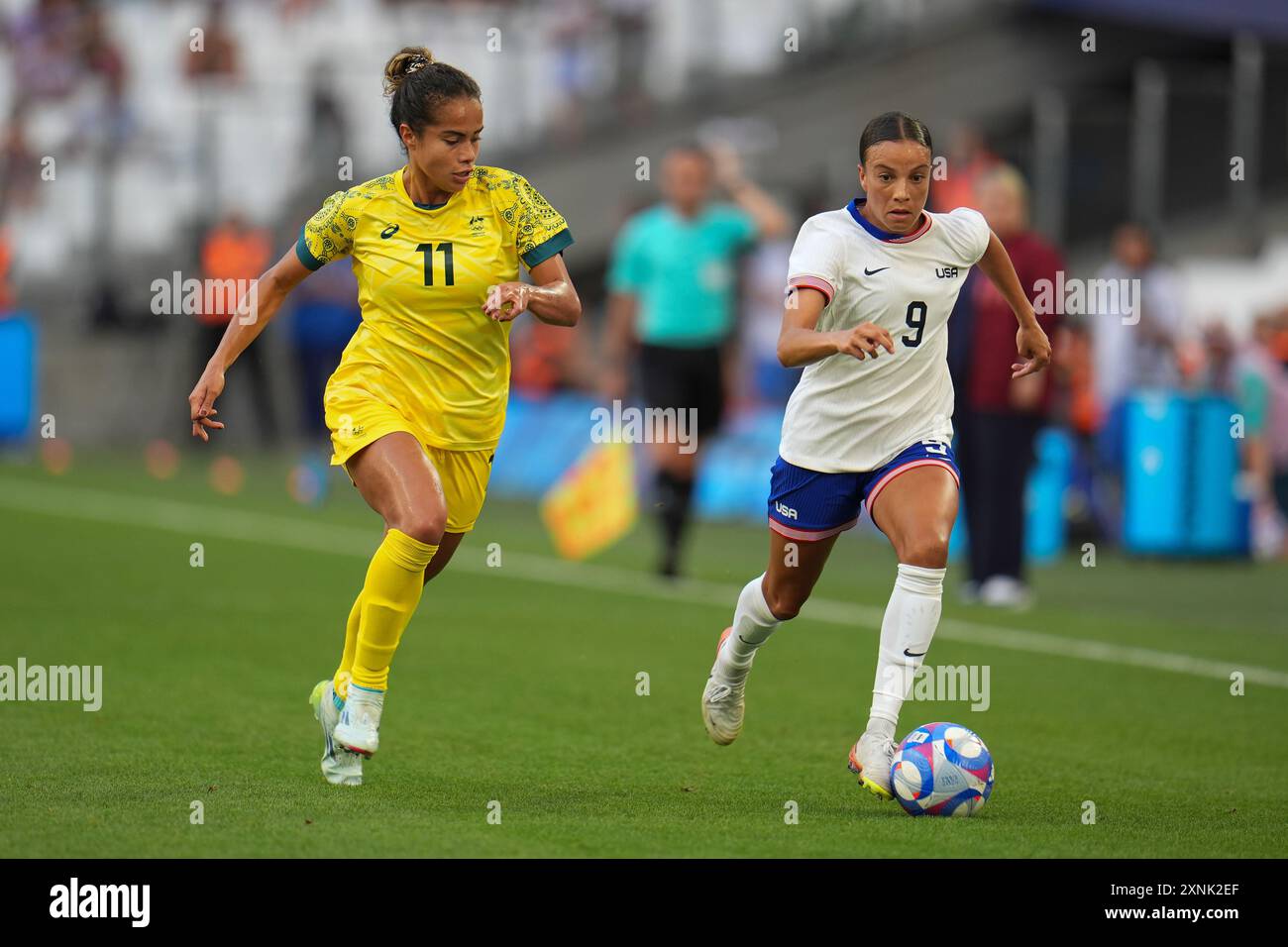 Mallory Swanson (USA) and Mary Fowler (Australia), Football, Women's ...